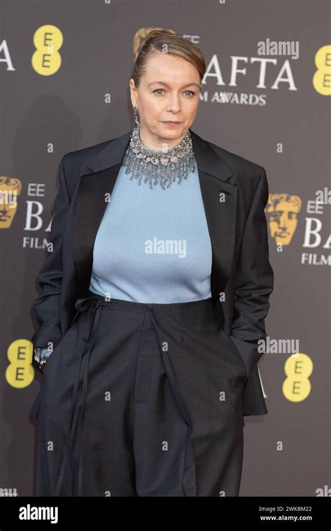 London Uk February 18th 2024 Samantha Morton Attends The 77th Ee