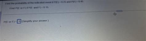 Solved Find Pe Of F If Pe And F015 Pe Or F