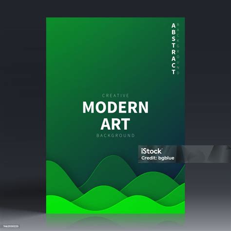 브로셔 템플릿 레이아웃 그린 커버 디자인 비즈니스 연례 보고서 전단지 잡지 배경 주제에 대한 스톡 벡터 아트 및 기타 이미지 배경 주제 녹색 배경 3차원 형태