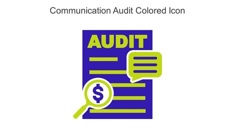 Communication Audit Colored Icon In Powerpoint Pptx Png And Editable Eps Format Ppt Example