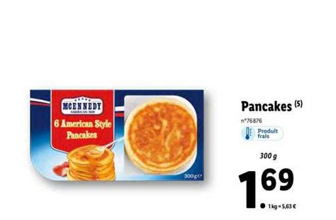 Promo Pancakes Mcennedy Chez Lidl Icatalogue Fr