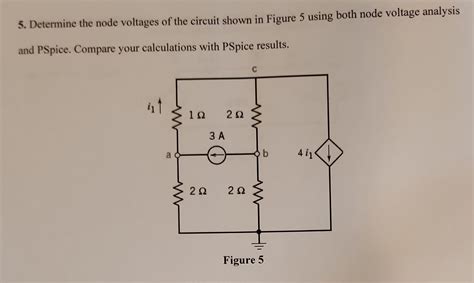 Solved 5 Determine The Node Voltages Of The Circuit Shown