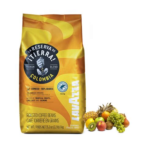 Lavazza La Reserva De ¡tierra Colombia Coffee Beans 1 Kg Eurocoffee