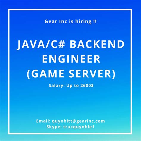 truc quynh le on linkedin hiring backend java gameserver back end server java artist…