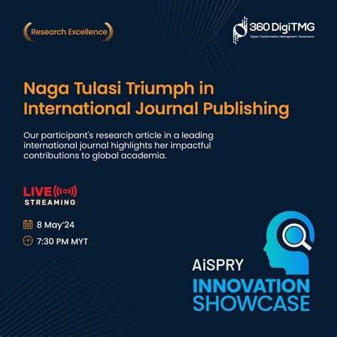 360digitmg Malaysia On Linkedin Livestreaming Researchexcellence 360digitmgmalaysia