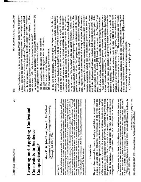 Pdf Words Of A Sentence May Be Artificial Intelligence Dokumentips