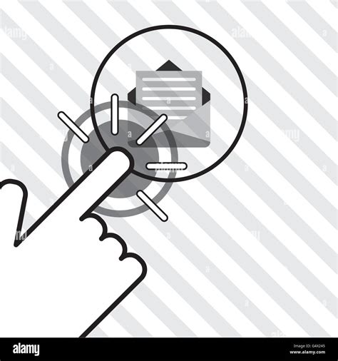 Communication Design Cursor Icon Colorful Illustration Vector Stock