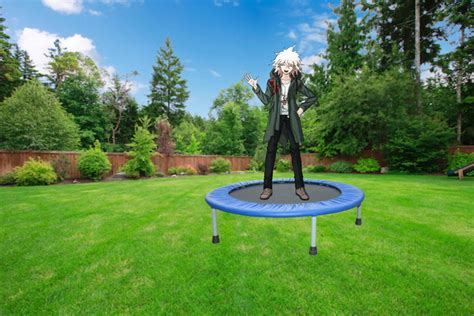 Im Surprised To Find Out That “nagito On A Trampoline” Doesnt Exist Yet So I Made It R Nagitoism