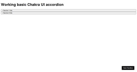 Chakra Ui Accordion Codesandbox
