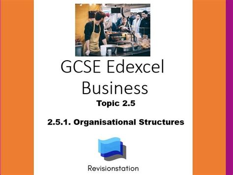 Edexcel Gcse Business 2 5 1 Organisational Structures Complete Lesson 251 Teaching Resources