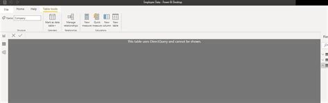Issue With Directquery Data Any Ideas Why Im Getting This Sometimes It Works And Sometimes I