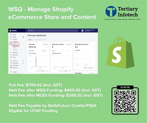 Tertiary Infotech Pte Ltd On Linkedin Shopify Ecommerceskills Wsq Sfc