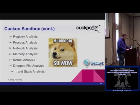 Conference Talks Talk Cuckoo For Malware Cuckoo Sandbox And Dynamic