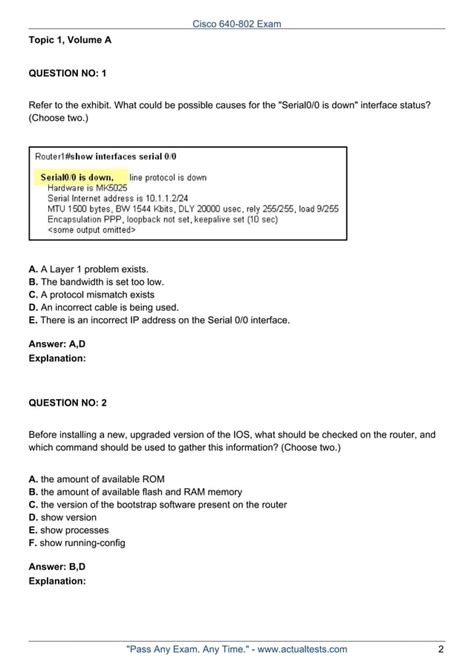 Đề Thi Trắc Nghiệm Ccna Full Pdf Computer Networking Computing