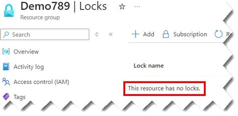 How To Remove Lock From Resource Group In Azure Azure Lessons