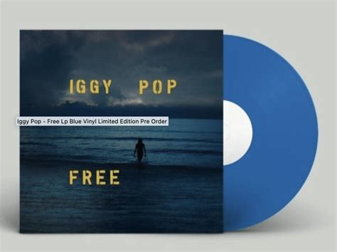 Iggy Pop Free Lp Ed Limitada Vinilo Azul Discos Bora Bora