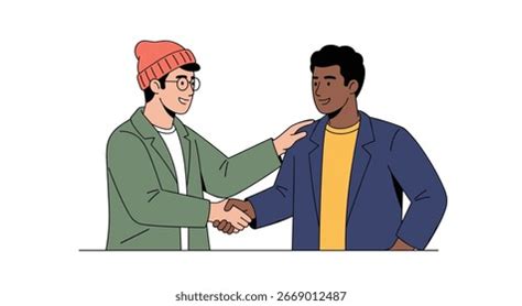 6419 People Greeting Meeting Each Other Stock Vectors And Vector Art
