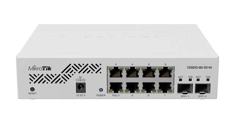 Mikrotik Switch Gigabit Ethernet Managed 8 Port 2sfp Swos Css610 8g 2s In Fidelity