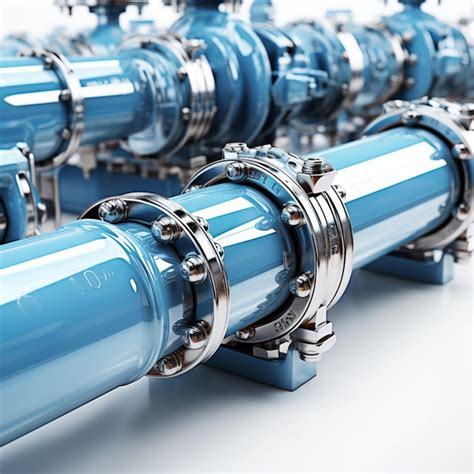 Premium Ai Image Chilled Water Piping On White Background