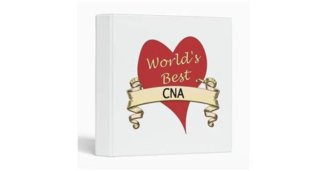 Worlds Best Cna Binder Zazzle