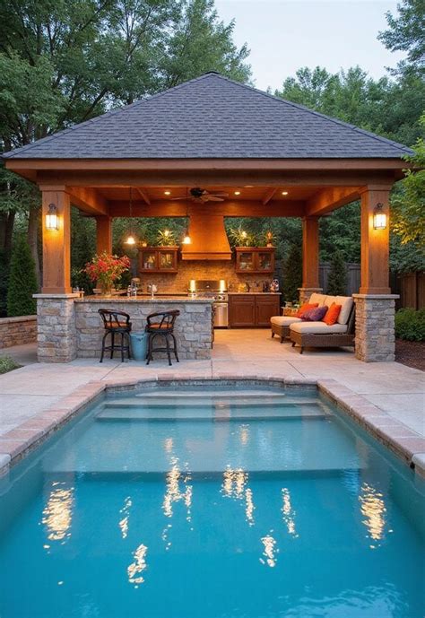 Title 16 Genius Small Outdoor Kitchen Ideas For Pool Areas That