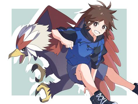 Nate And Braviary Pokemon And More Drawn By Jayj Danbooru