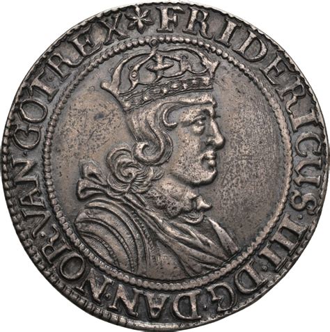 Meyer Eek Auksjon 2 Speciedaler 1653 Frederik III RRR Kv 1