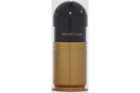 2 Monkey 40mm Shot Glass Brass Replica 40mm Grenade Shell