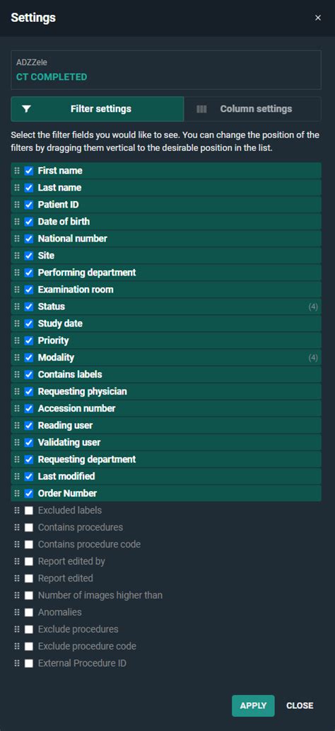 Worklist Configuration