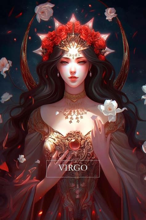 Virgo Zodiac Sign Drawing In Art Style Virgo Woman Aesthetic Drawing