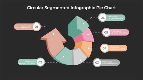 Creating An Informative Circular Segmented Infographic Pie Chart With Arrows Powerpoint