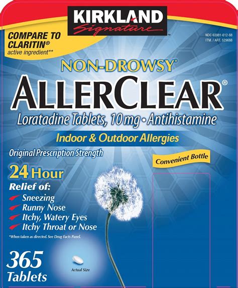 Kirkland Signature Allerclear Costco Wholesale Company Loratadine