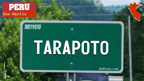 Mapa Del Distrito De Tarapoto Provincia De San Martin Región San
