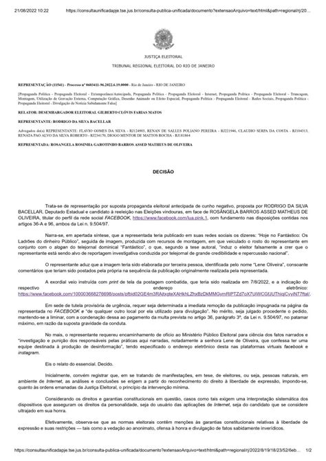 Tre Nega Pedido Para Apagar Post De Rosinha Campos 24 Horas Seu Jornal Online