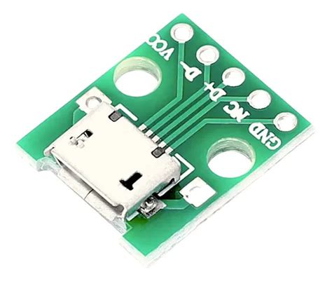 módulo adaptador micro usb fêmea dip mercadolivre
