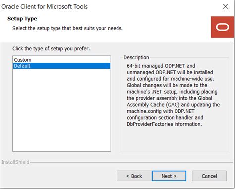 Installing And Configuring Oracle Client For Microsoft Tools