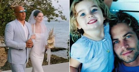 Vin Diesel Walks Paul Walkers Daughter Down The Aisle At Her Wedding