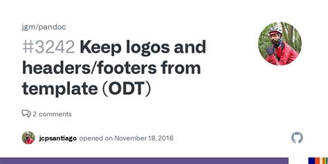 Keep Logos And Headersfooters From Template Odt · Issue 3242 · Jgmpandoc · Github