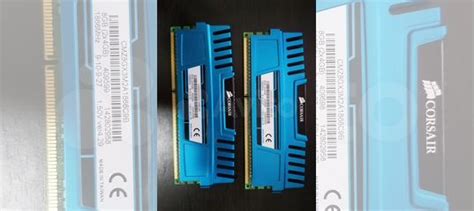 Оперативная память Corsair Ddr3 1866mhz 2x4gb купить в Москве Электроника Авито