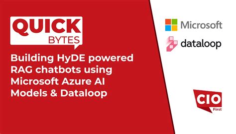 Developing Hyde Driven Rag Chatbots Utilizing Microsoft Azure Ai Models And Dataloop
