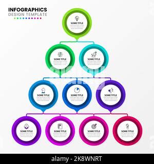 Pyramid Scheme 10 Ten Steps Vector Hierarchy Level Chart Graph Green