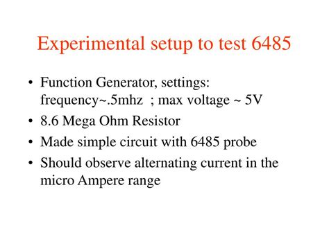 Ppt Interaction Between Keithley 6485 Pico Ammeter And The Pc Through
