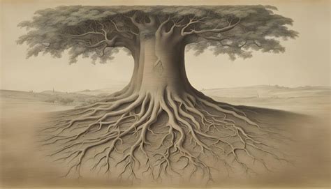 Premium Photo Section In Soil Showing The Root Of A Tree