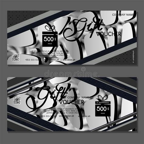 T Voucher Vector Illustration Stock Vector Illustration Of
