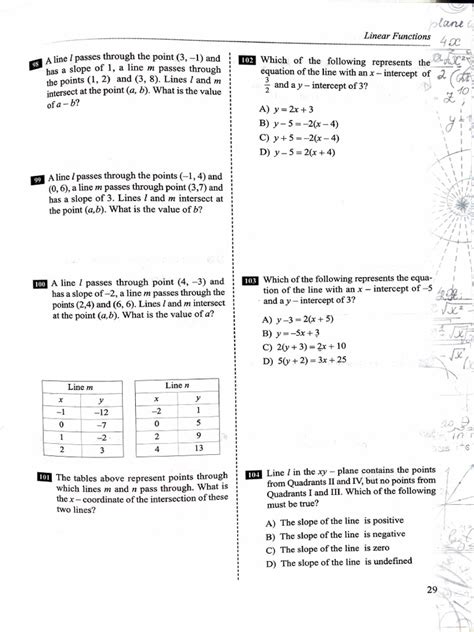linear functions pdf cartesian coordinate system geometry