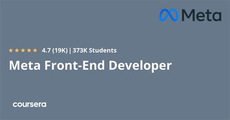 How To Join The Meta Front End Developer Certification In Coursera