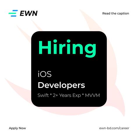 Hiring Iosdeveloper Dhakajobs Swift Ios Realtimedata Joinourteam Techjobs Ewn