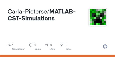 GitHub Carla Pieterse MATLAB CST Simulations