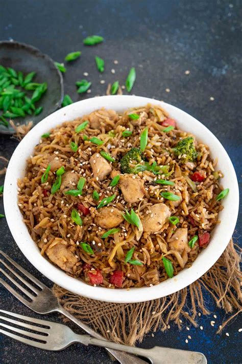 Teriyaki Chicken Fried Rice Recipe Whiskaffair
