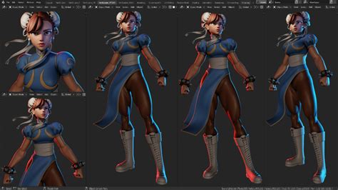 Artstation Chun Li Street Fighter Yan Sculpts Chun Li Street